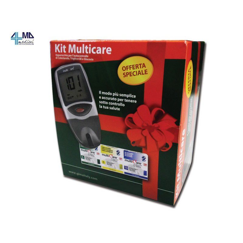 BSI KIT REGALO MULTICARE - MEDIDOR + 10 TURAS GLUCOSA + 5 TRIGLICÉR...